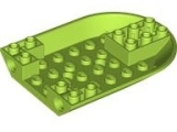 LEGO Aircraft Fuselage Curved 6x8 LIME GREEN (10 pcs) | BRICKshop ...