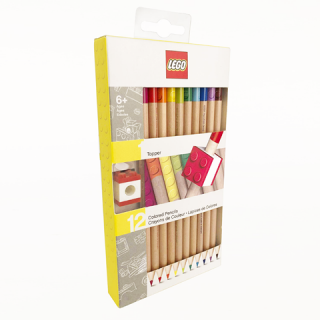 LEGO 12 Color pencils with Brick Topper | 4895028520649 | LEGO School ...