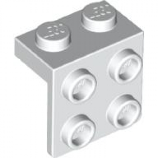 LEGO Bracket 1x2 - 2x2 WIT (100 stuks) | BRICKshop - LEGO en DUPLO ...