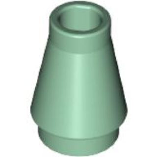 LEGO Cone 1x1 SAND GREEN (100 pcs) | BRICKshop - LEGO en DUPLO specialist
