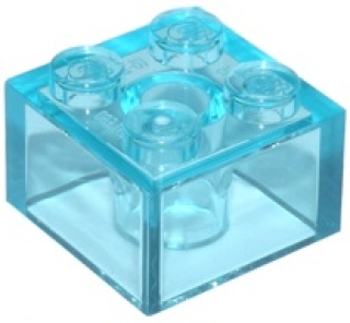 LEGO Brick 2x2 TRANS LIGHT BLUE (10 pcs) | Bricks | LEGO Parts ...