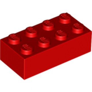 LEGO Brick 2x4 RED (100 pcs) | BRICKshop - LEGO en DUPLO specialist