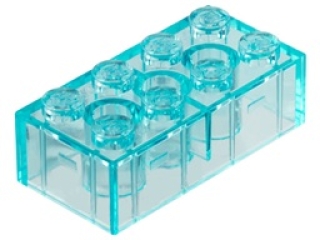 LEGO Brick 2x4 TRANS LIGHT BLUE (10 pcs) | BRICKshop - LEGO en DUPLO ...