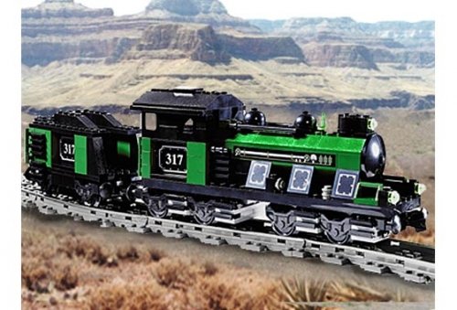 LEGO KT204 Grote Locomotief met Kolenwagen (GROEN) | BRICKshop - LEGO ...