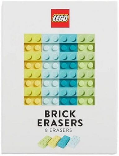 LEGO Brick Erasers (8 pcs) | 9781452179636 | BRICKshop - LEGO en DUPLO ...