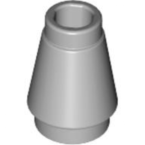 LEGO Cone 1x1 LIGHT GRAY (100 pcs) | BRICKshop - LEGO en DUPLO specialist