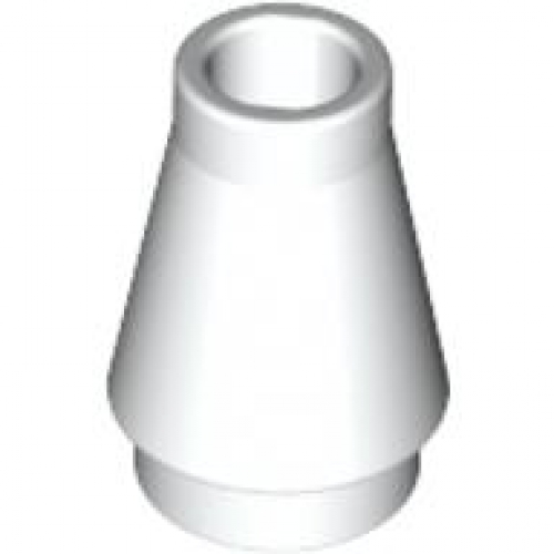 LEGO Cone 1x1 WHITE (100 pcs) | BRICKshop - LEGO en DUPLO specialist