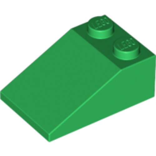 LEGO Slope 33 3x2 GREEN (100 pcs) | Roof tiles | LEGO Parts | BRICKshop ...