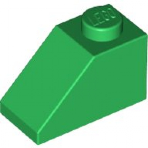 LEGO Slope 45 2x1 GREEN (100 pcs) | Roof tiles | LEGO Parts | BRICKshop ...