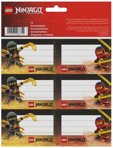LEGO Labels Ninjago Lloyd and Kai | 5410574466754 | BRICKshop - LEGO en ...