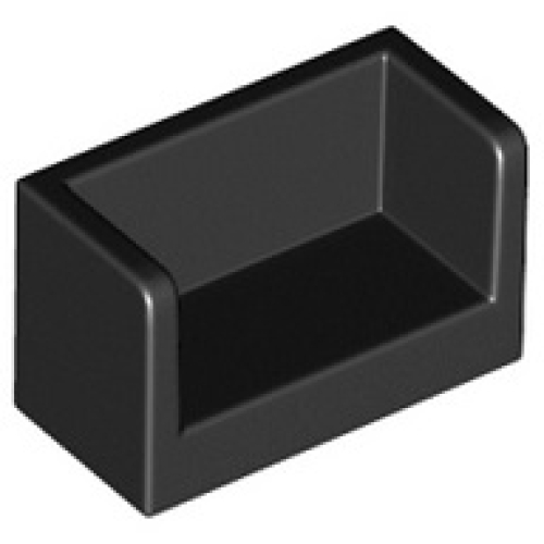 LEGO Panel 1x2x1 Rounded Corners BLACK (100 pcs) | --- Other --- | LEGO ...