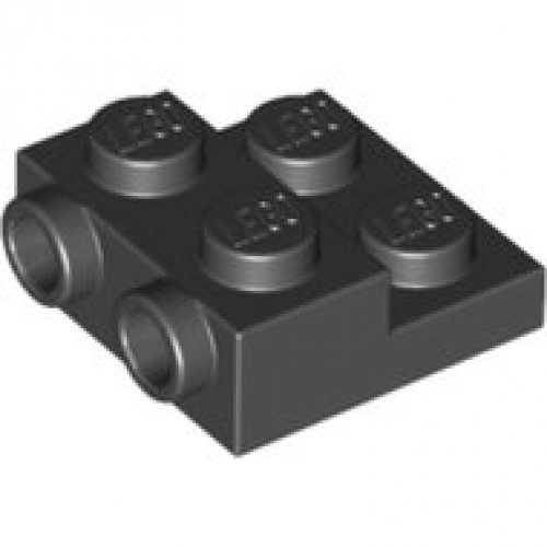 LEGO Plate 2x2 with Studs on Side BLACK (100 pcs) | BRICKshop - LEGO en ...