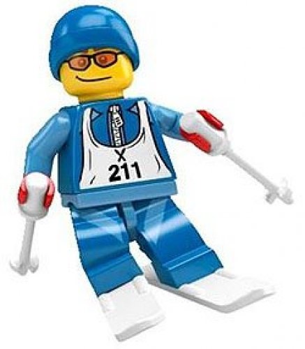 LEGO Skier met Uitrusting | LEGO Minifigs | LEGO | BRICKshop - LEGO en ...