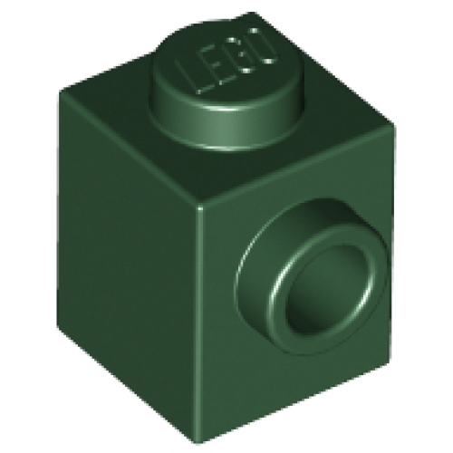 LEGO Brick 1x1 with Stud on 1 Side DARK GREEN (100 pcs) | BRICKshop ...