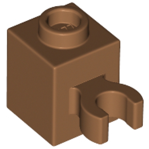 LEGO Brick 1x1 with Clip NOUGAT (100 pcs) | BRICKshop - LEGO en DUPLO ...
