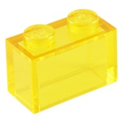 LEGO Brick 1x2 TRANS-YELLOW (100 pcs) | Bricks | LEGO Parts | BRICKshop ...