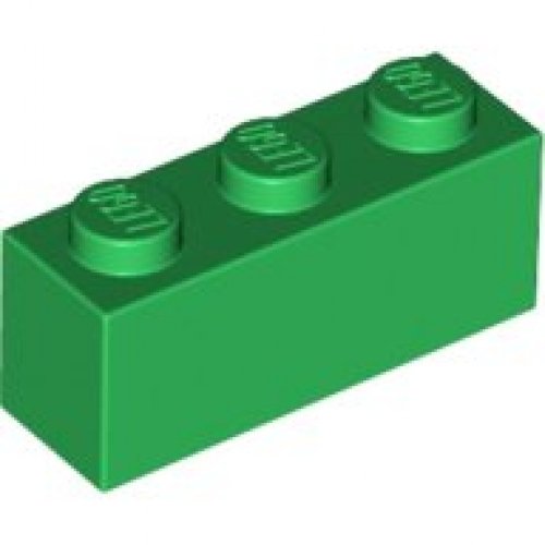 LEGO Steen 1x3 GROEN (100 stuks) | Stenen | LEGO Onderdelen | BRICKshop ...