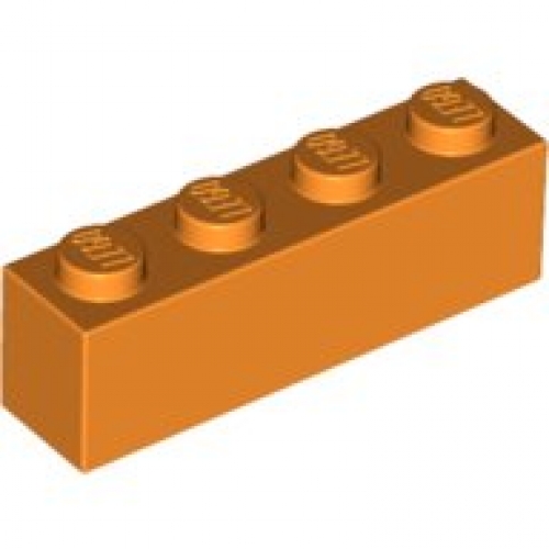 LEGO Brick 1x4 ORANGE (100 pcs) | Bricks | LEGO Parts | BRICKshop - LEGO en DUPLO specialist