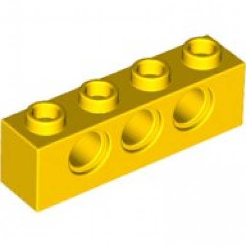 LEGO Steen 1x4 met Gaten GEEL (100 stuks) | Stenen | LEGO Onderdelen ...