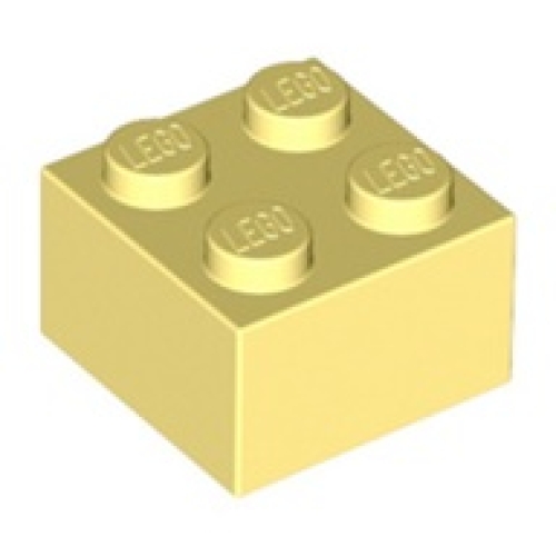 LEGO Steen 2x2 LICHTGEEL (100 stuks) | BRICKshop - LEGO en DUPLO specialist
