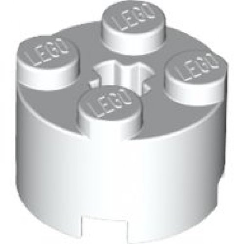 LEGO Brick 2x2 Round WHITE (100 pcs) | BRICKshop - LEGO en DUPLO specialist