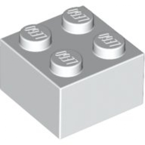 LEGO Steen 2x2 WIT (100 stuks) | Stenen | LEGO Onderdelen | BRICKshop ...