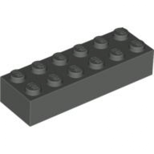 LEGO Brick 2x6 BLACK (100 pcs) | BRICKshop - LEGO en DUPLO specialist