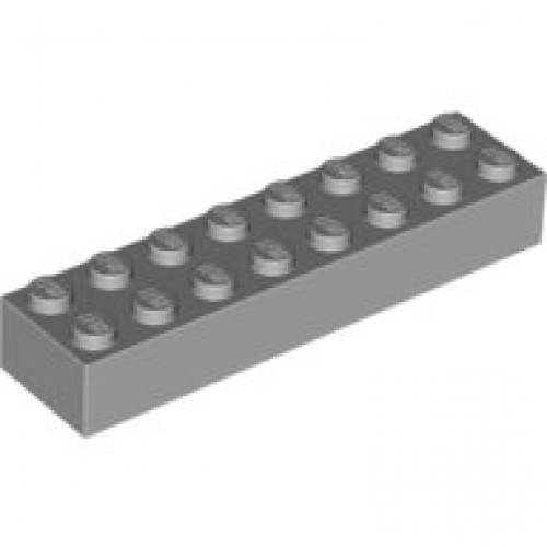 LEGO Brick 2x8 LIGHT GRAY (100 pcs) | BRICKshop - LEGO en DUPLO specialist