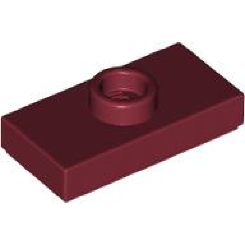 LEGO Plate 1x2 with Stud DARK RED (100 pcs) | BRICKshop - LEGO en DUPLO ...