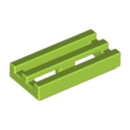 LEGO Tile 1x2 with Grille LIME GREEN (100 pcs) | BRICKshop - LEGO en ...